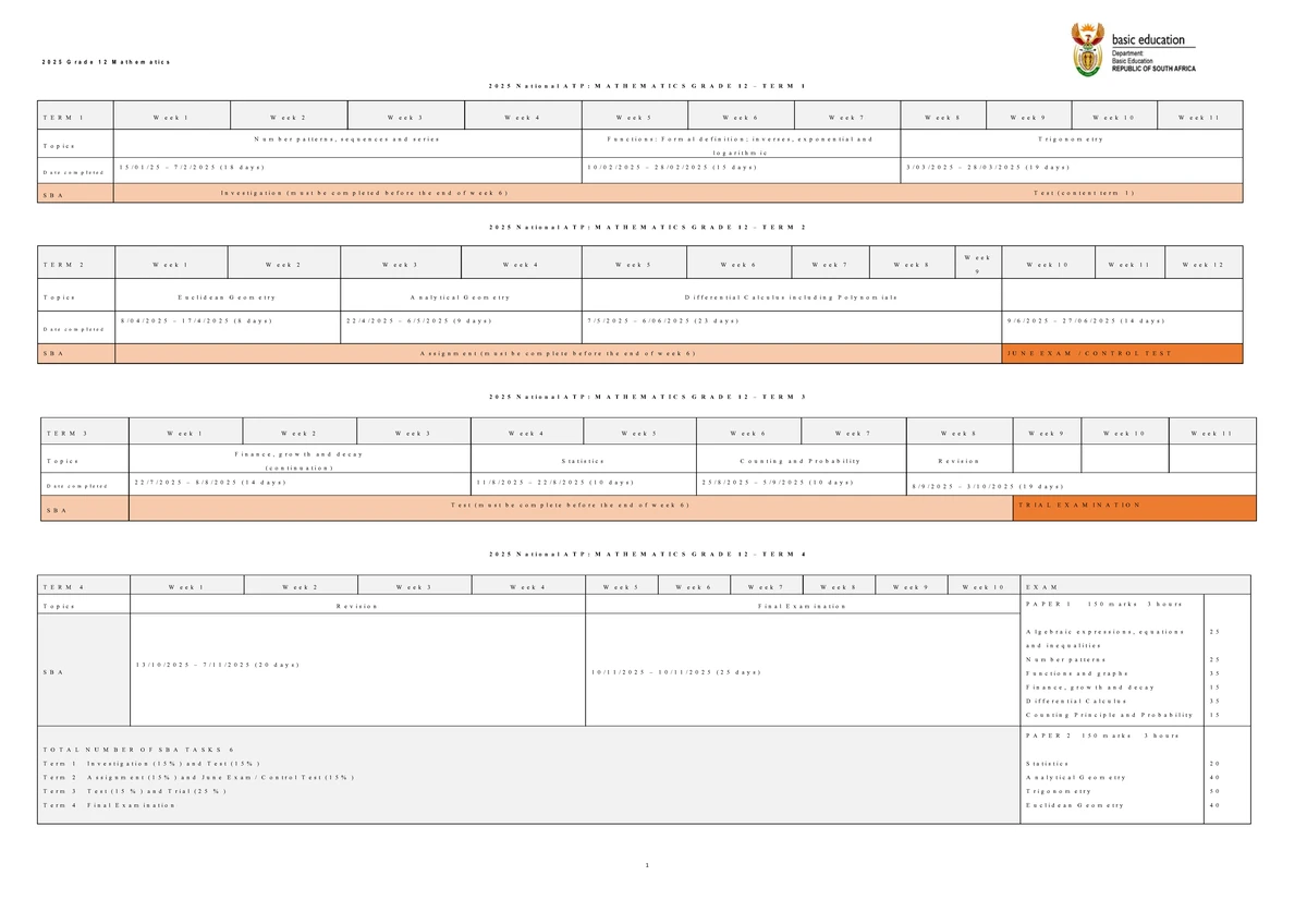2021 Gr12 Maths wkbk - Directorate: Curriculum FET TELEMATIC SCHOOLS ...