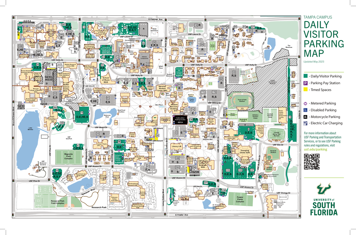 USF Genetics Visitormap: Comprehensive Guide to Campus Parking - Studocu