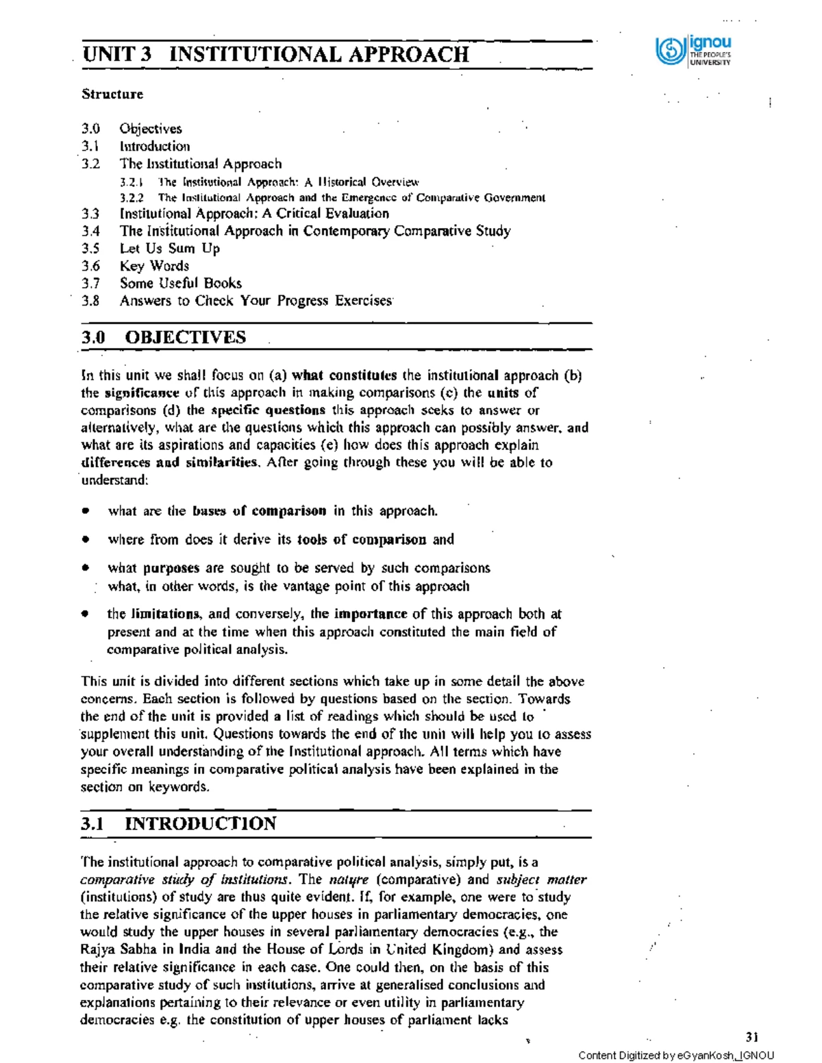Comparative Politics - SOL notes - B. (Hons.) CORE COURSE Paper-V ...