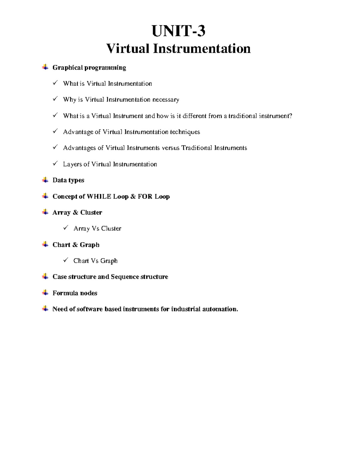 Virtual Instrumentation Overview for Engineering Applications - Studocu