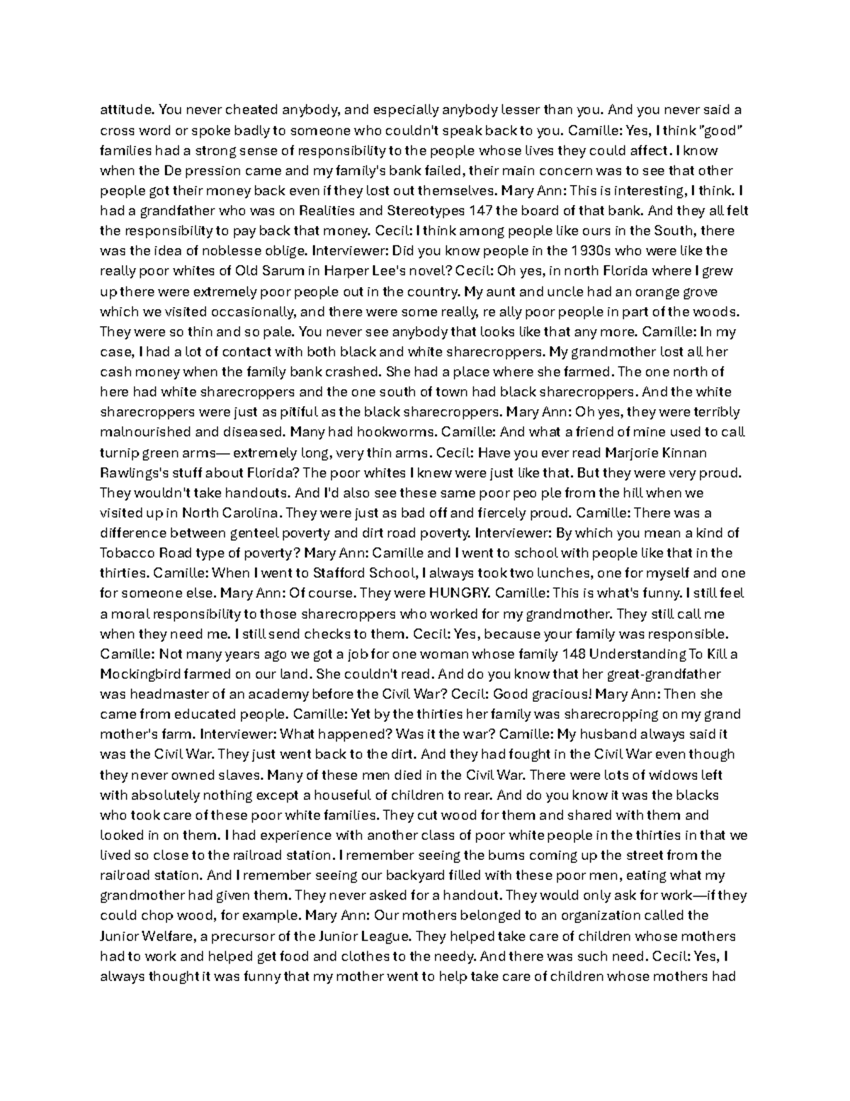 Understanding "To Kill a Mockingbird" - Lit Analysis Notes - Studocu