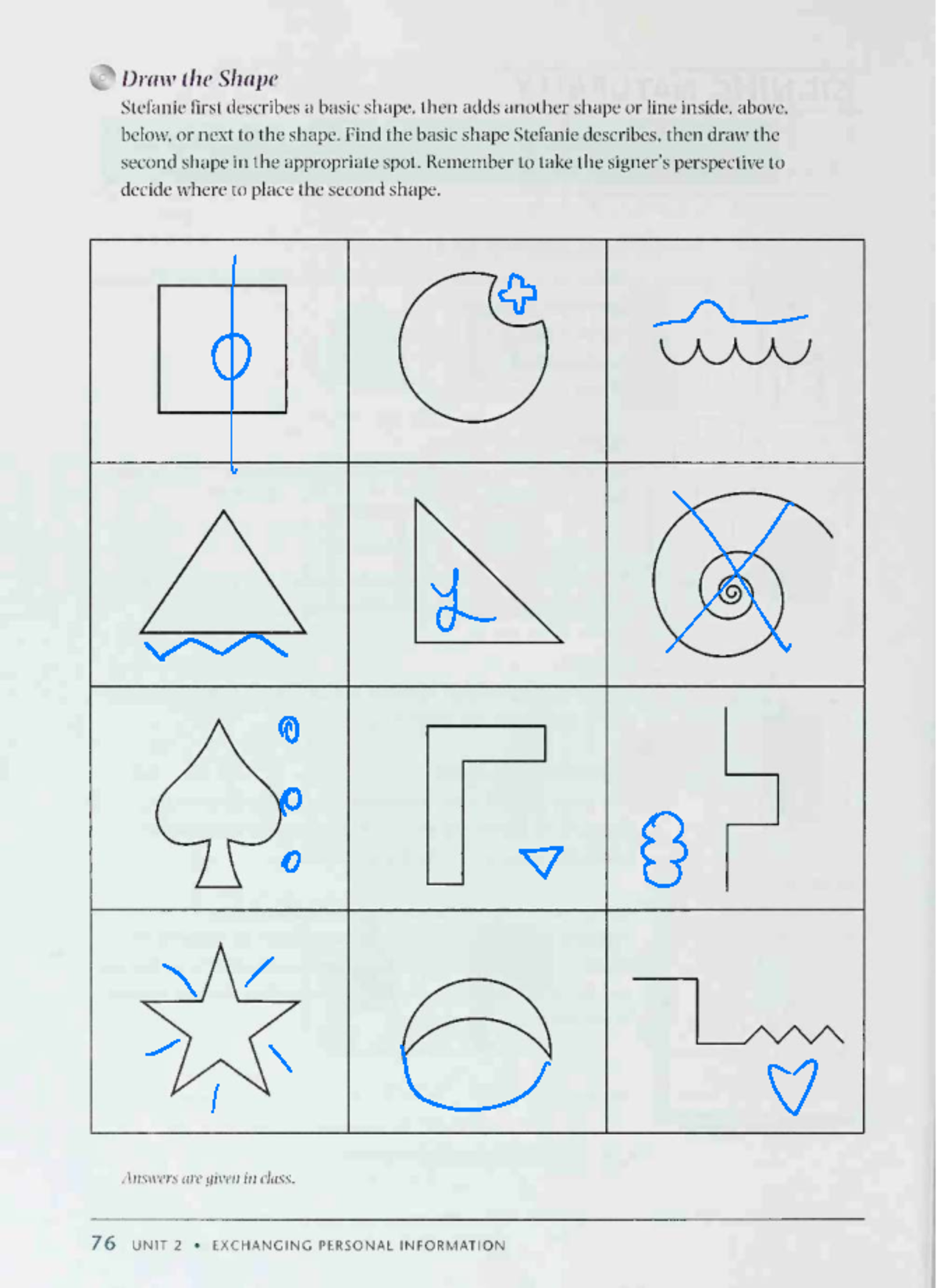 Signing Naturally Units 1-6 Unit 2 - o Draw the Shape ####### Stefanie ...