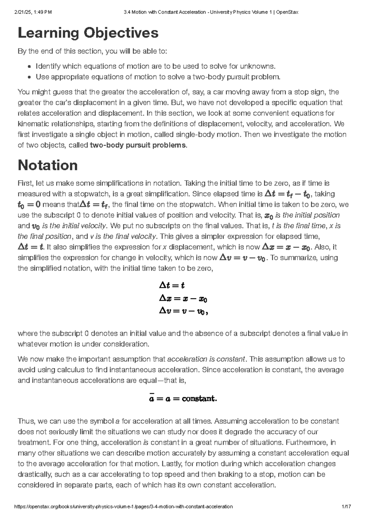 Calculating Stopping Distances for Cars on Dry and Wet Pavement (PHYS 101) - Learning Objectives ...