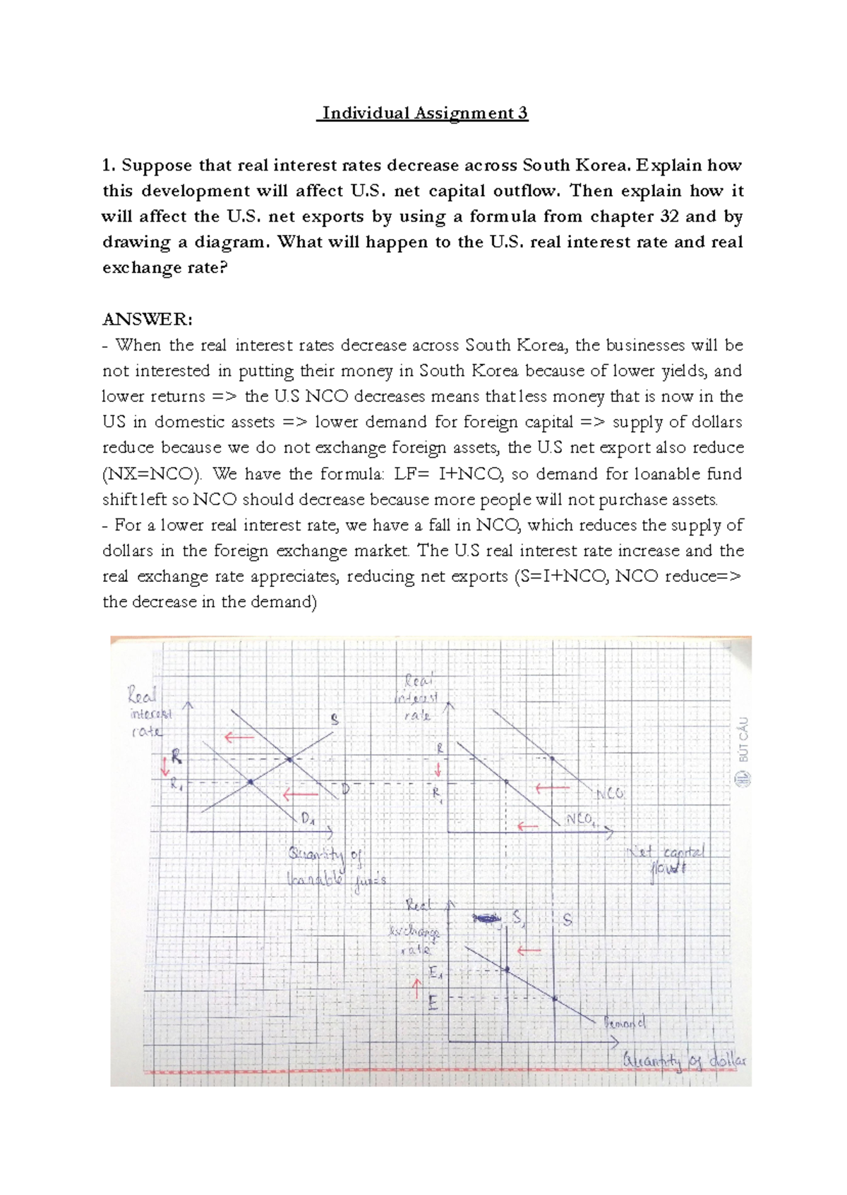 ECO121-indi - macro eco assignment - Individual Assignment 3 1. Suppose ...
