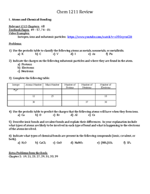 CHEM 1211 K - Determining Chemical Formulas Lab1 - Determining Chemical ...
