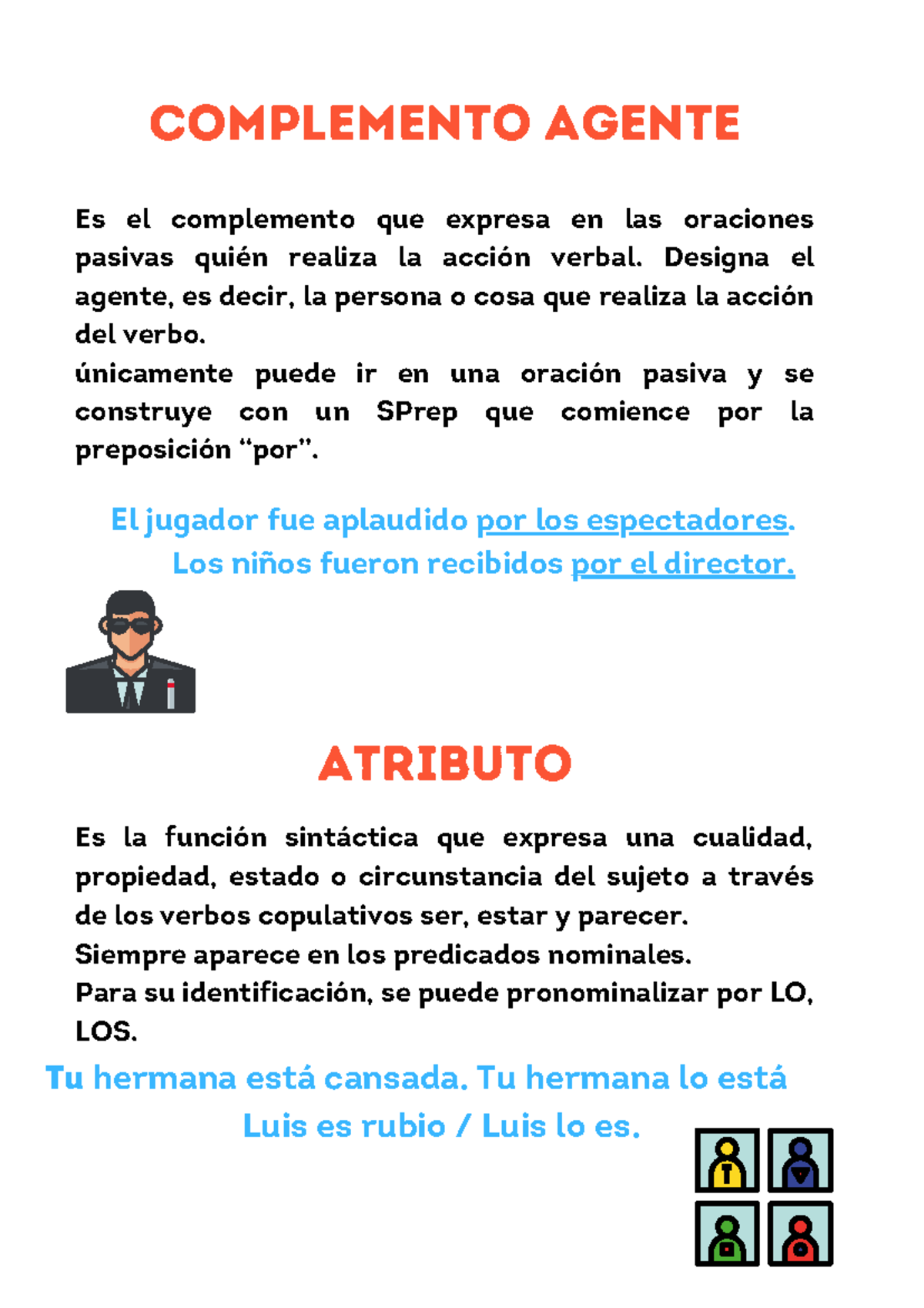 Complemento Agente vs Atributo: Análisis Sintáctico - Studocu