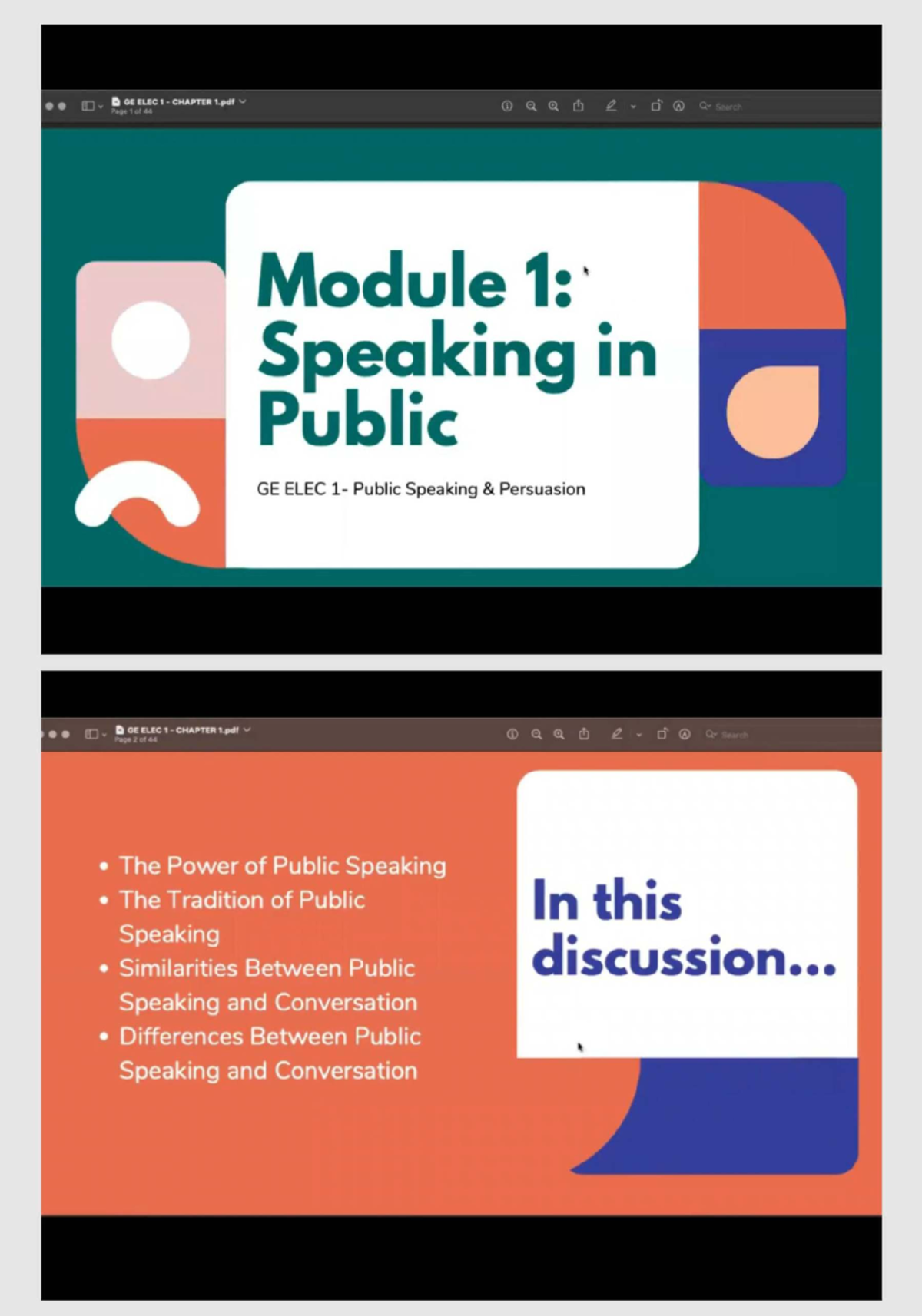 GE ELEC 1: Chapter 1 - The Essentials of Public Speaking - Studocu