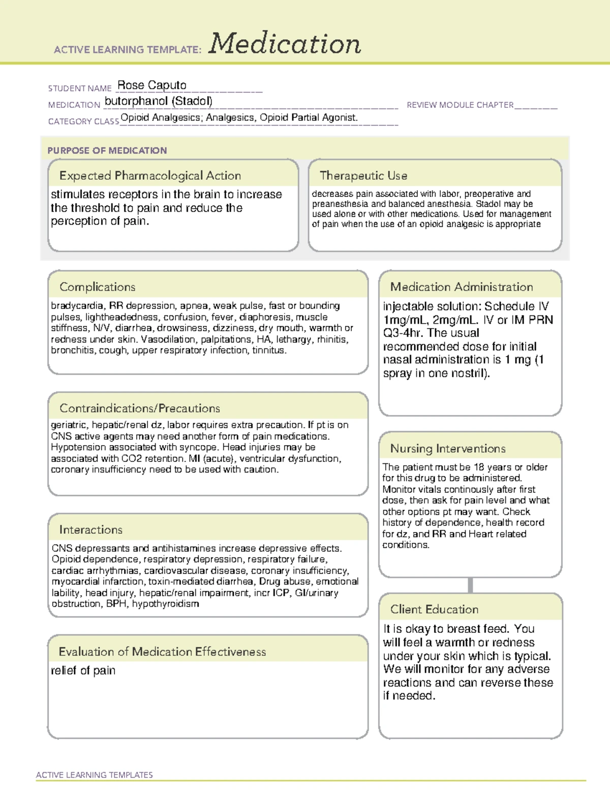 Magnesium Sulfate - ati template - ACTIVE LEARNING TEMPLATE: Medication ...