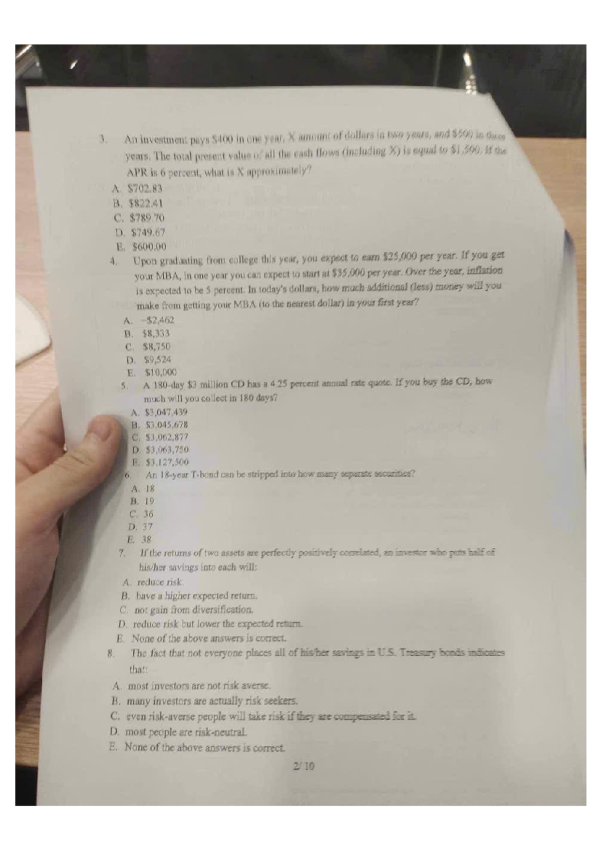 FIN-401 - Final Exam Study Guide: Investment and Financing Concepts - Studocu