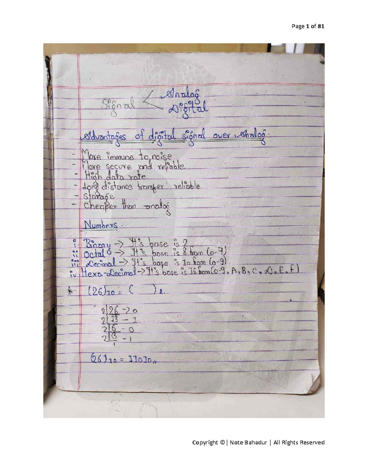 BCA 1st Sem Digital Logic Complete Notes - Studocu