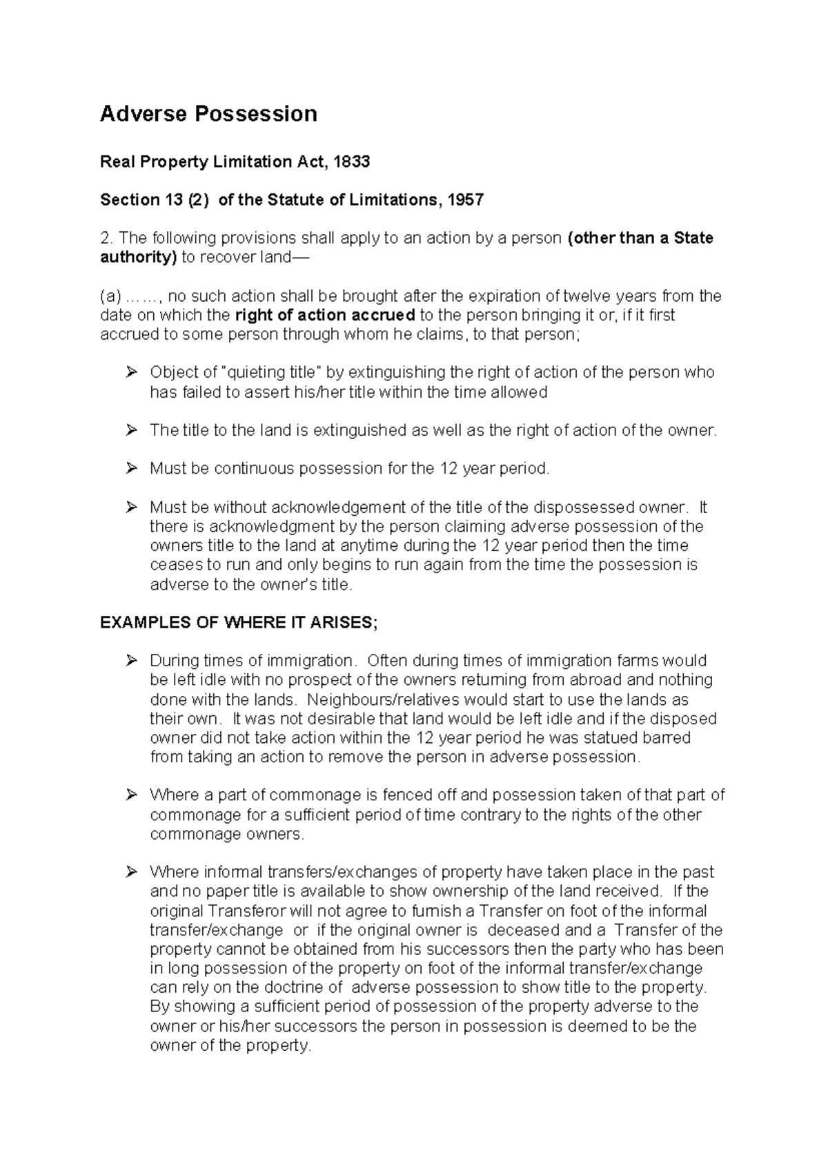 Adverse Possession: Understanding the Legal Framework & Implications ...