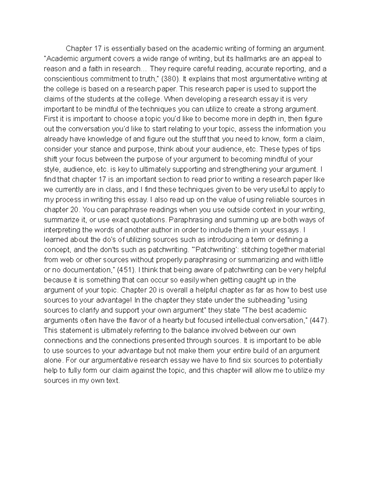 Academic Writing Techniques: Argument Formation & Source Utilization ...