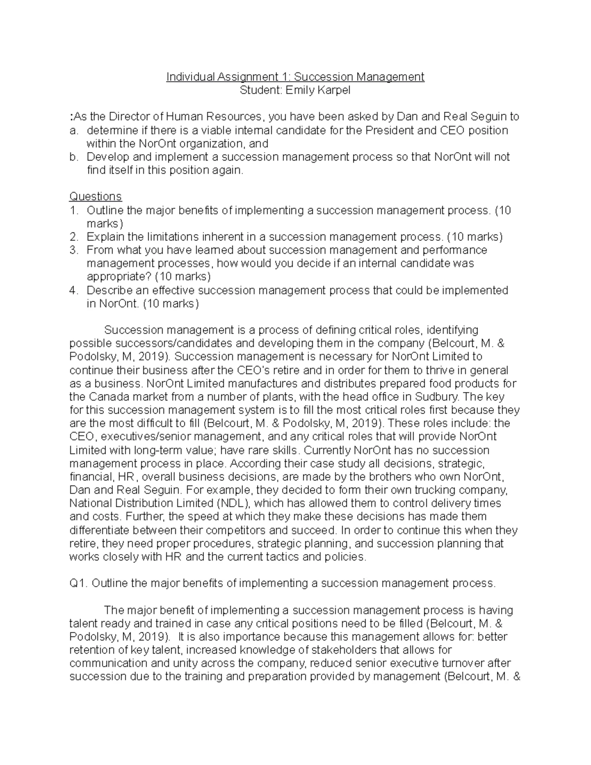 Chapter 6 - Employee Selection - CHAPTER 6 – EMPLOYEE SELECTION Multiple Choice Questions When ...