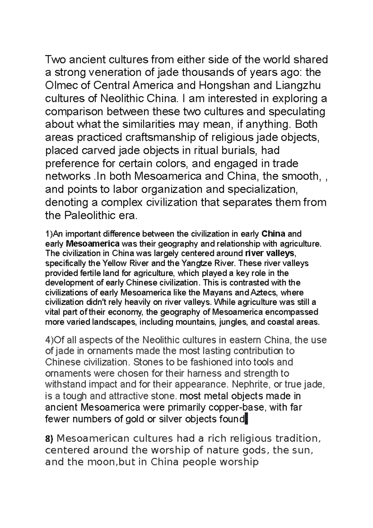 Devanshi gupta - Two ancient cultures from either side of the world ...