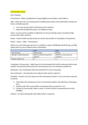 Year 11 Biology Notes - Full - Module 1 - Cells as the Basis of Life ...