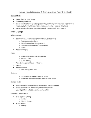 Media Studies - A2 - A Level - Sixth Form (A Levels) - Studocu