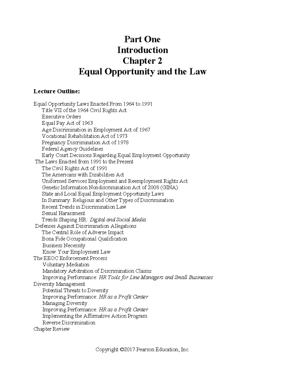 Equal Opportunity and the Law: 1964-2023 Legislation & HR Practices ...