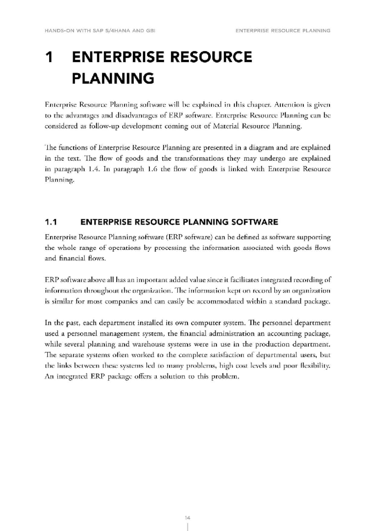 SAP S4Hana Lecture 1: Understanding Enterprise Resource Planning - Studocu