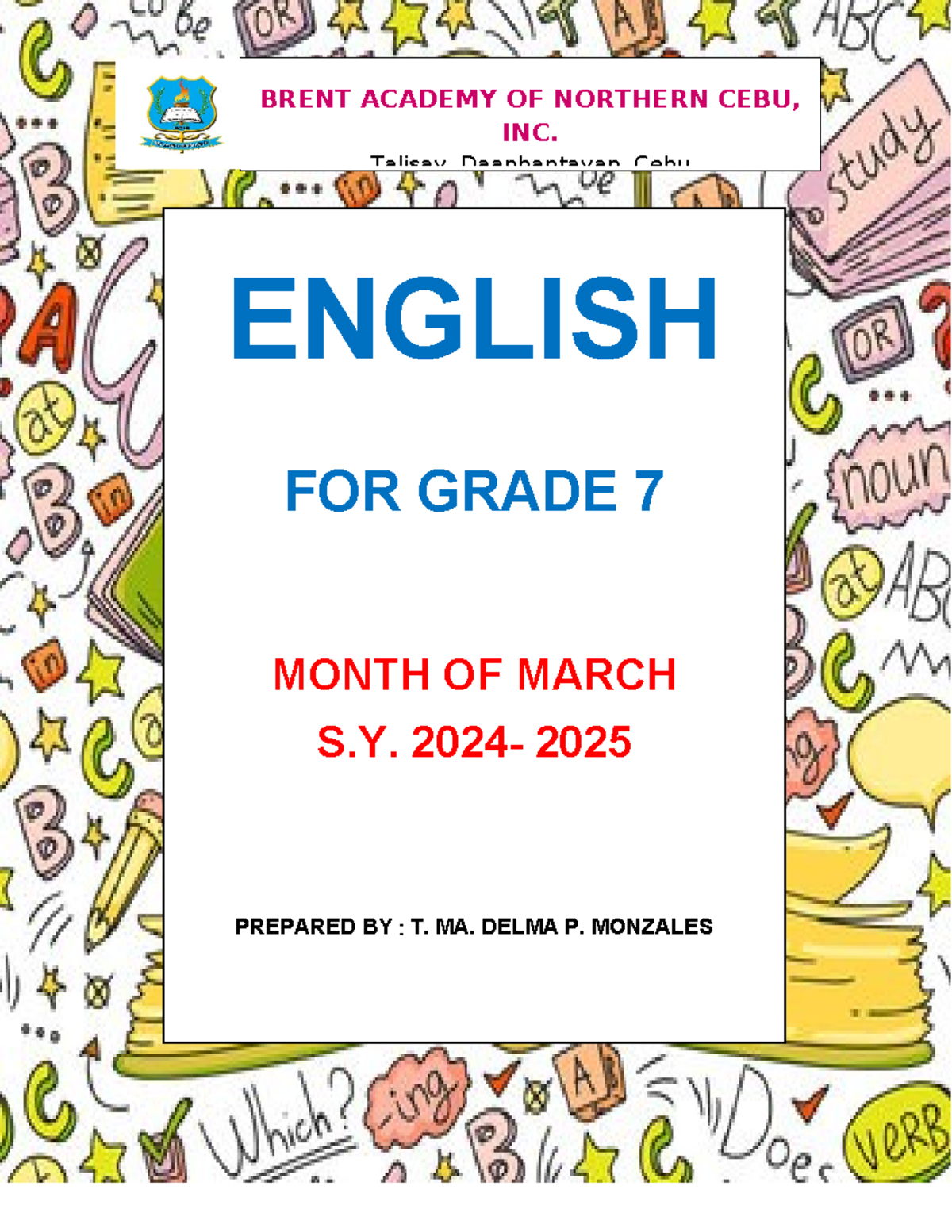 March English 7 Performance Tests & Projects S.Y. 2025 - Studocu