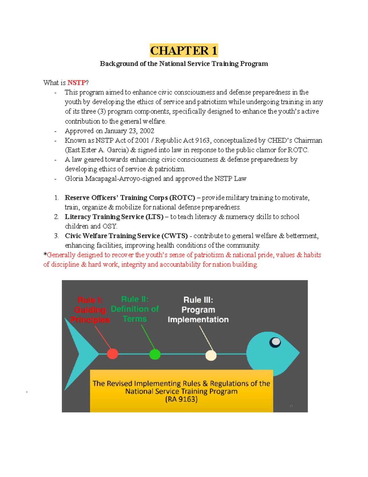 NSTP 101: Midterm Reviewer on National Service Training Program - Studocu
