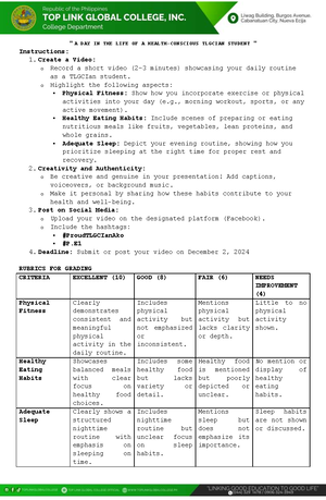 Curriculum Guide - GRADE 7 – FIRST QUARTER Content Standard: The ...