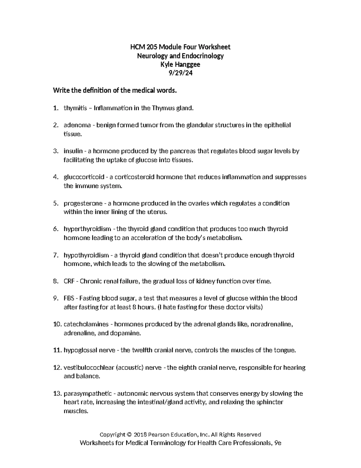 HCM 205 Module One Worksheet - HCM 205 Module One Worksheet Medical ...