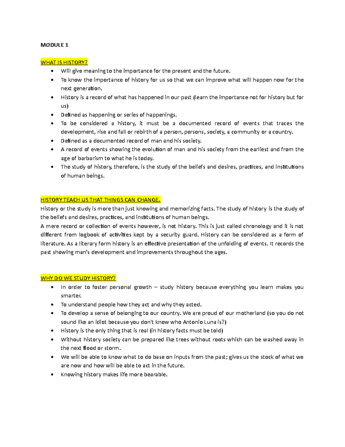 History 101: Comprehensive Review of Historical Perspectives and ...
