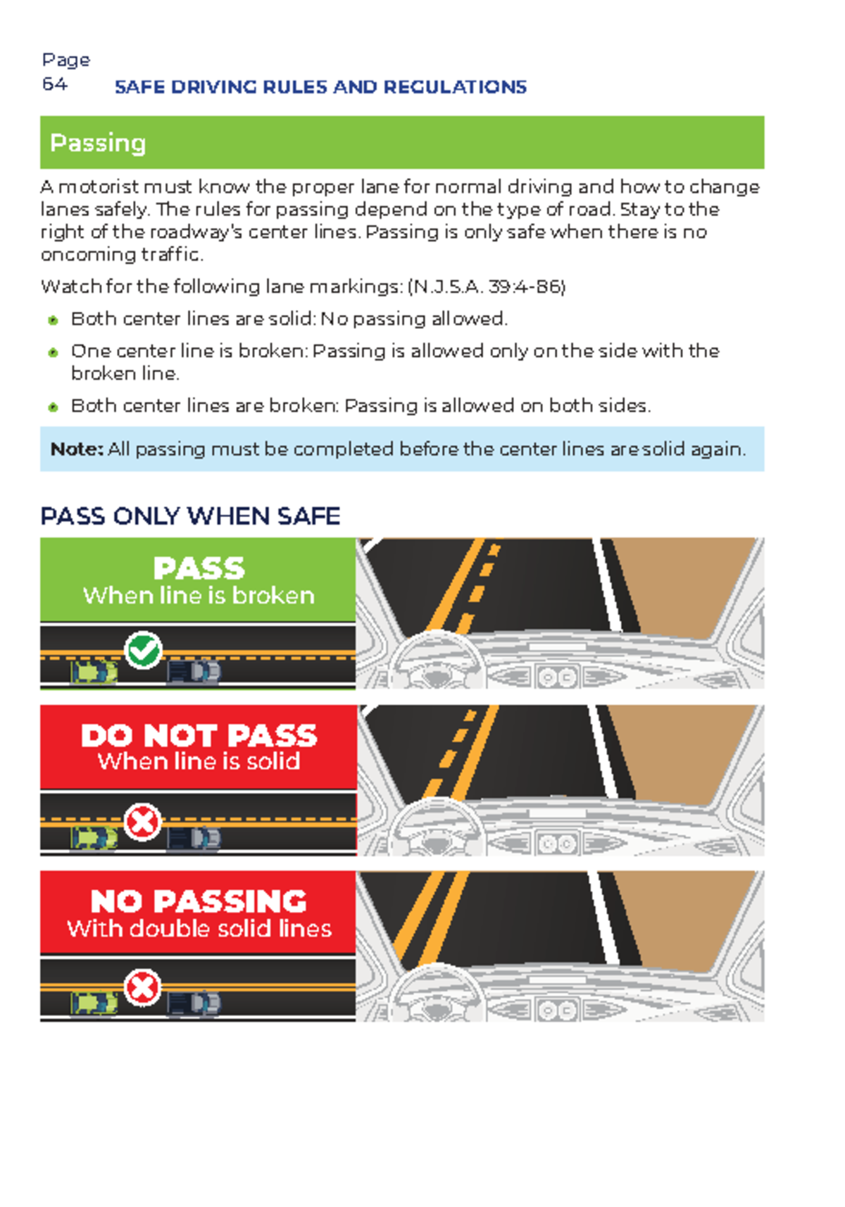 SAFE DRIVING RULES AND REGULATIONS (N.J.S.A.) - Essential Guidelines ...