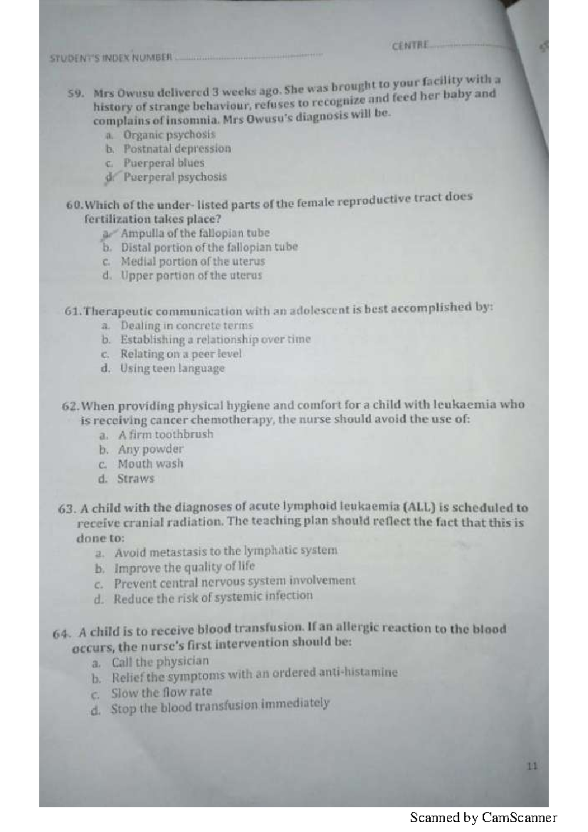 Obstetric 2017: Key Concepts and Exam Prep for Nursing Students - Studocu