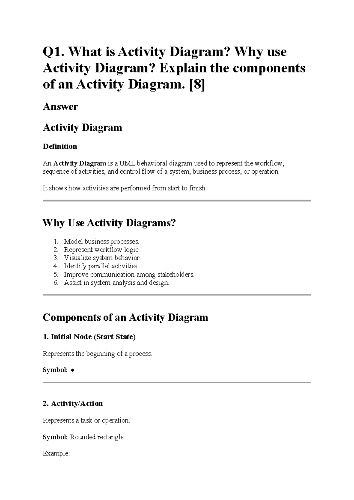 SMD U3 U4 - Understanding Activity and Sequence Diagrams in UML - Studocu