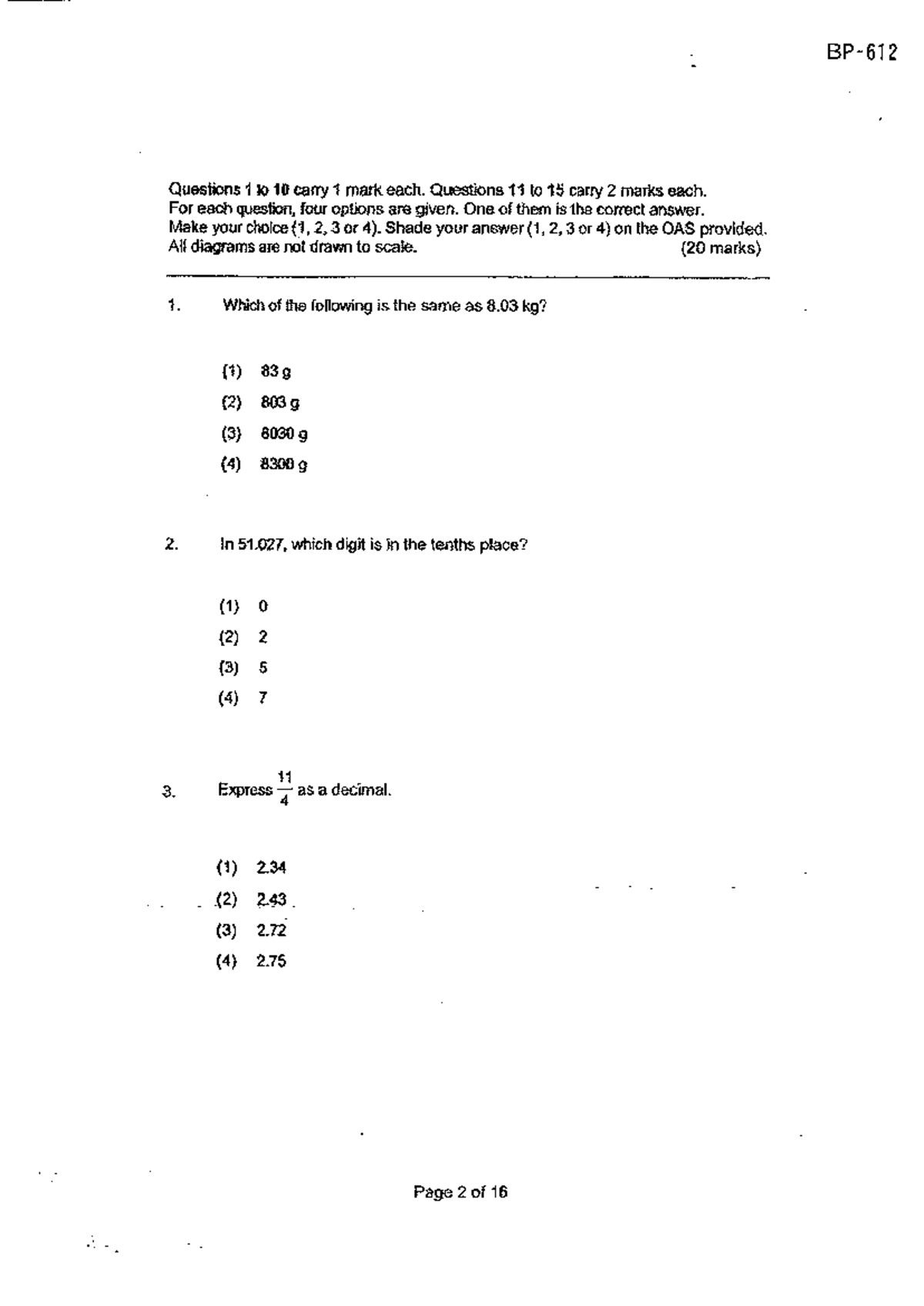 Primary 5 Math Practice Questions - OAS Format - Studocu