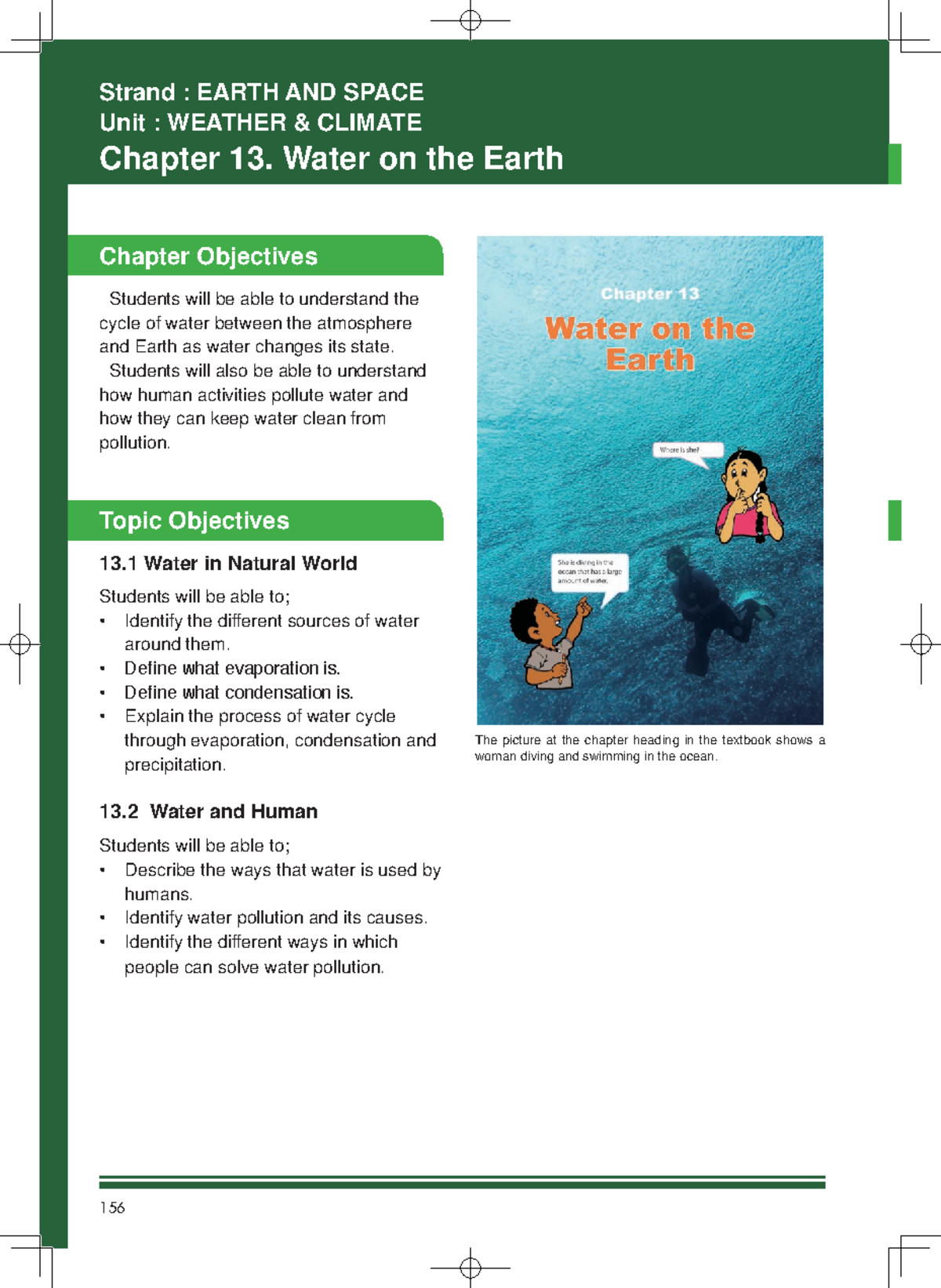 G4 Science TM 02 - Chapter 13: Water on Planet Earth Overview - Studeersnel