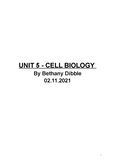 Unit 5 - Cell Biology - Studocu
