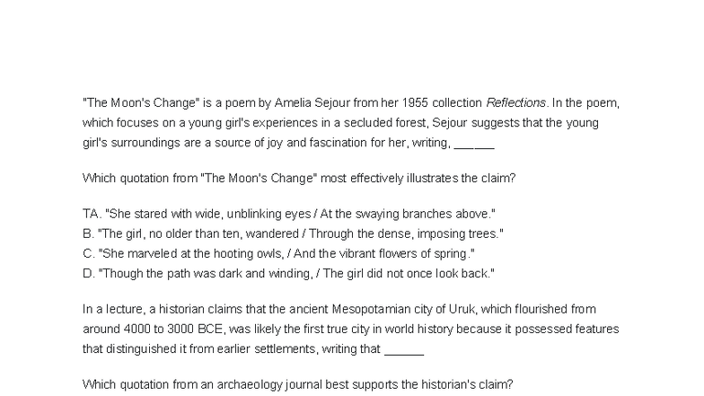Literary Analysis Quotes for ENG 2195561804: Key Illustrations - Studocu