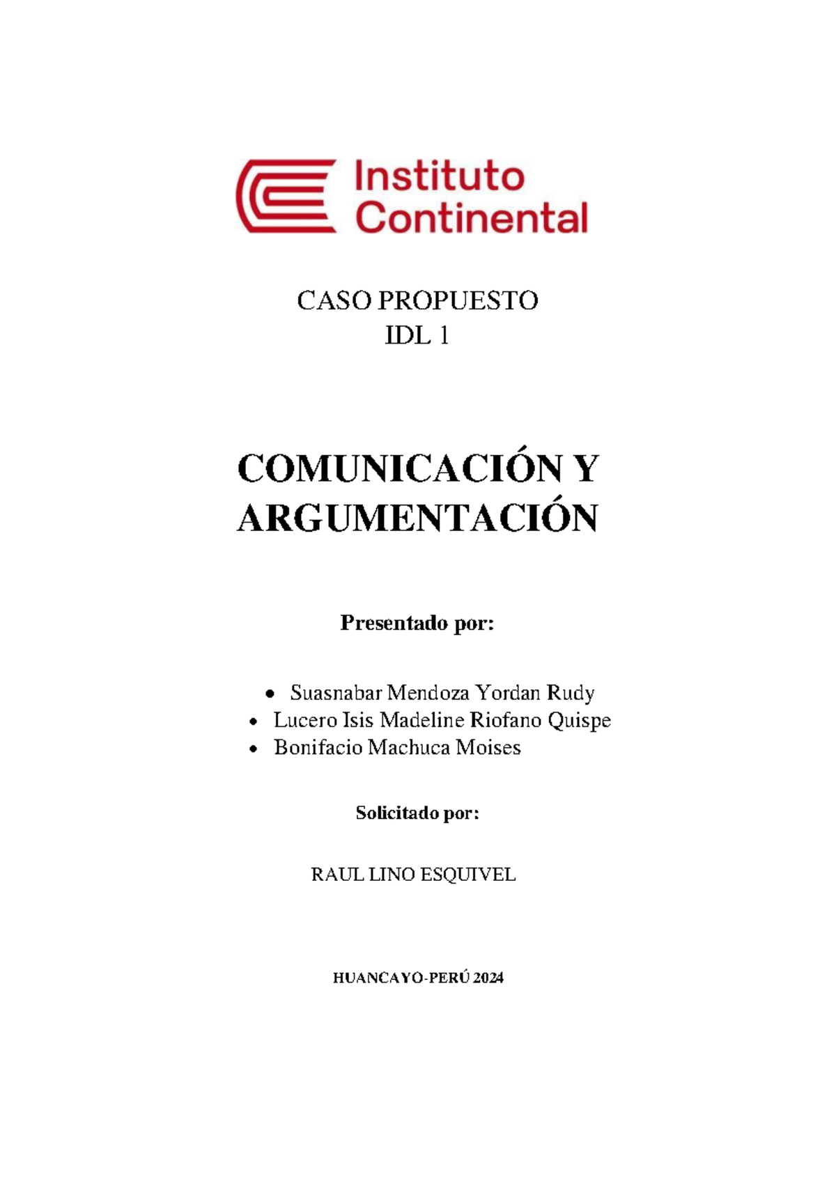 IDL 1: Comunicación y Argumentación - Tesis Implícita y Explícita - Studocu