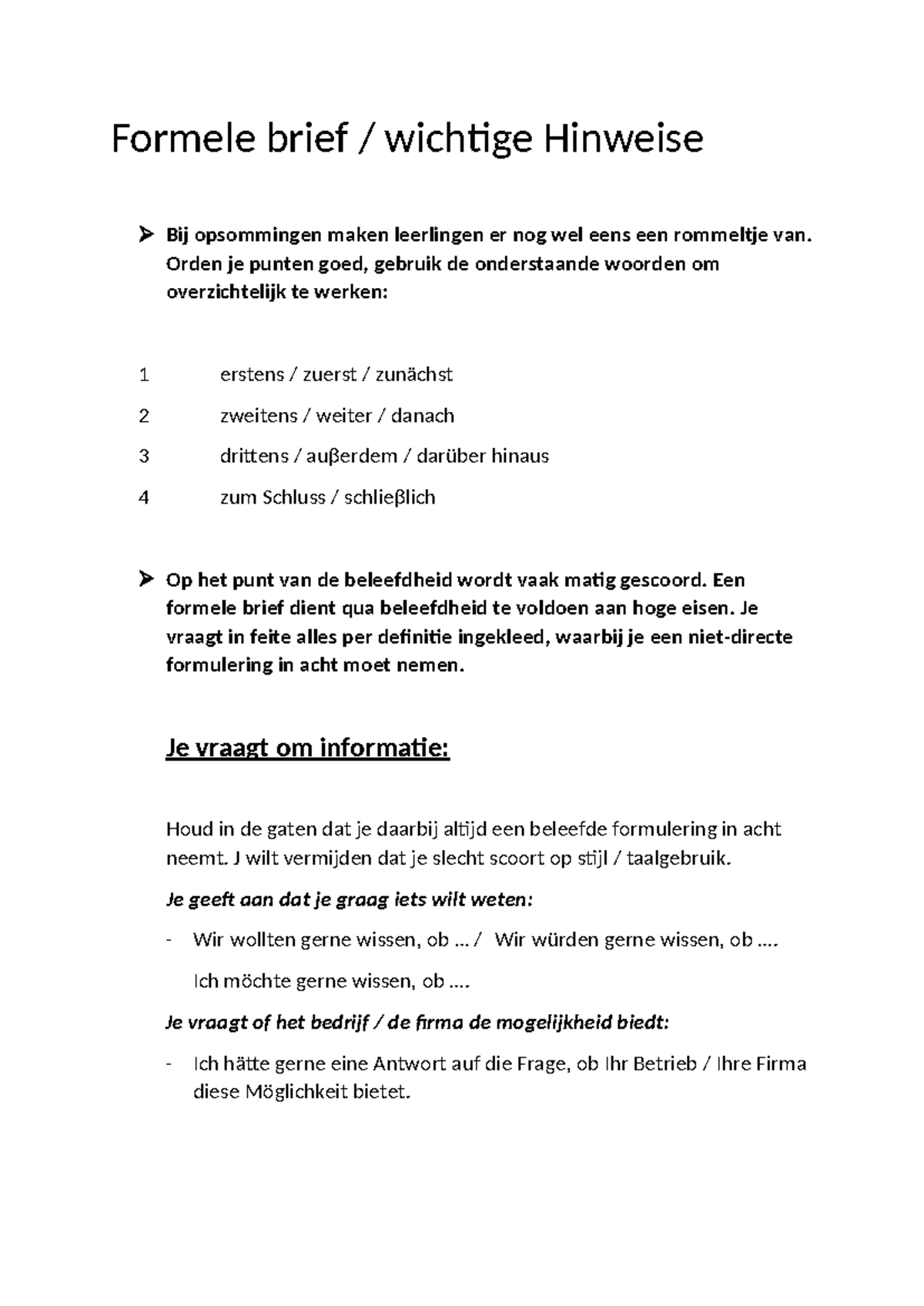 Formele Brief Tips & Belangrijke Informatie voor Schrijfvaardigheid ...