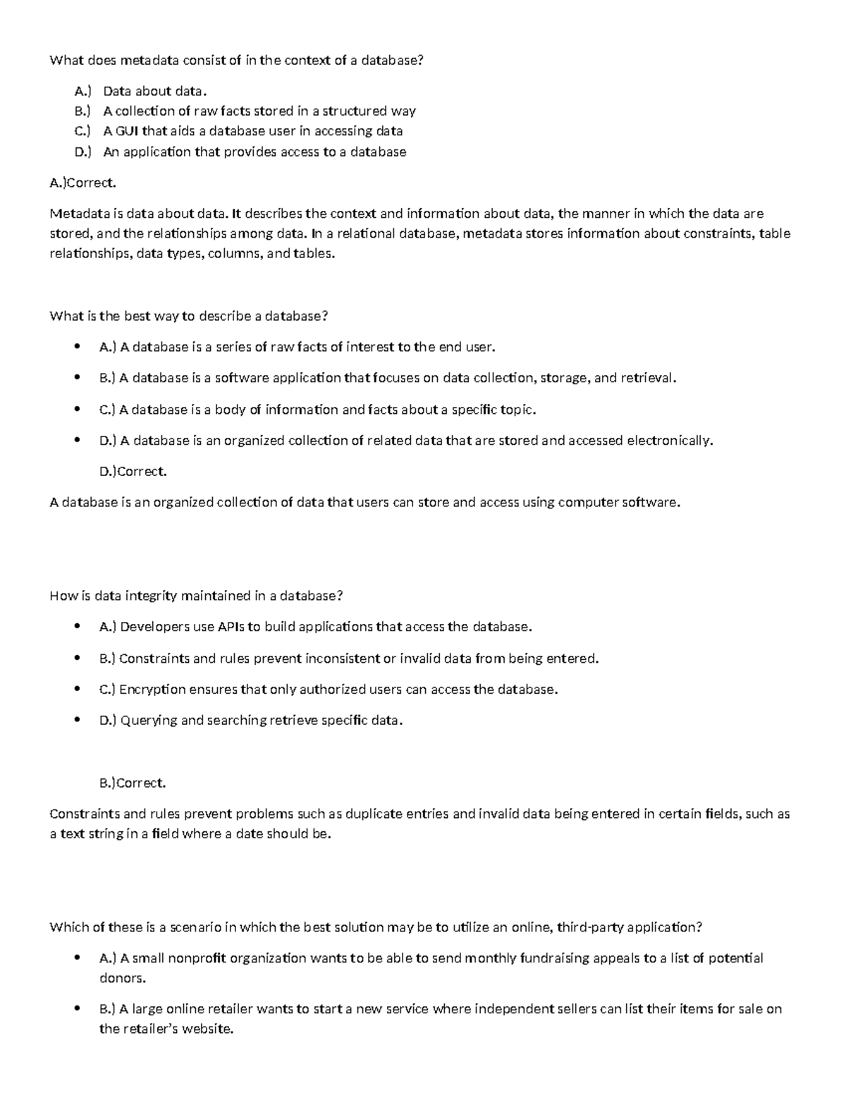 Unit 1 - Database Fundamentals Challenge 1.1 Notes - Studocu