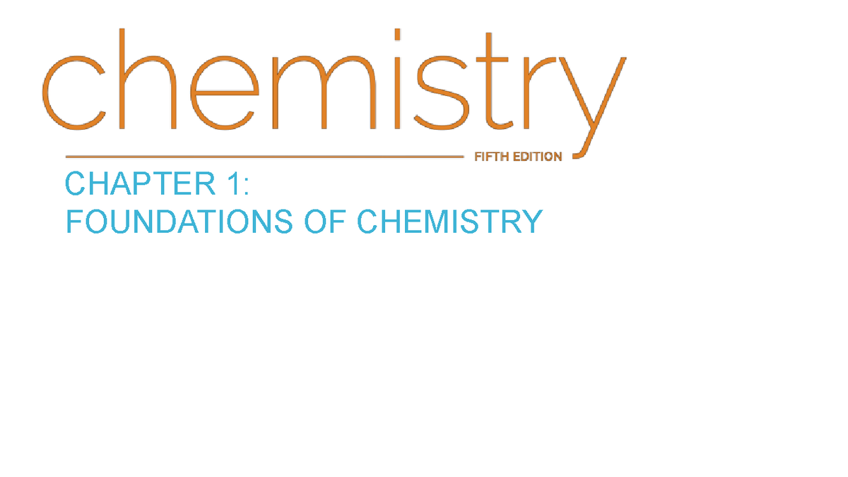 CHEM 101: Biblical Worldview in Chemistry - Foundations & Models - Studocu