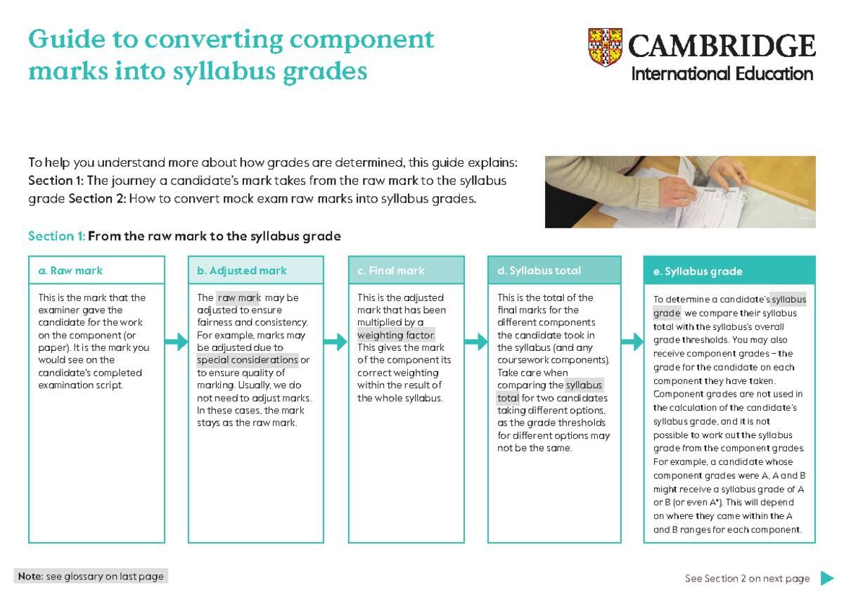 IGCSE 0748 Mock Exam Marks Conversion Guide - Studocu