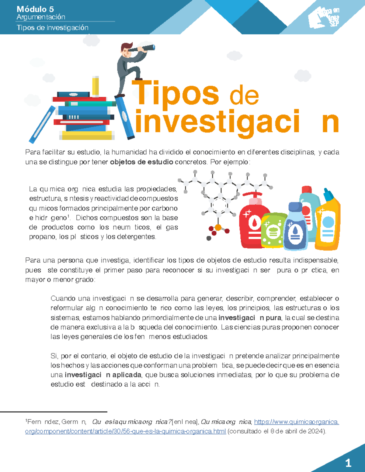 M05 S3 Tipos de investigacion PDF - Módulo 5 Argumentación Tipos de investigación 1 Tipos de ...