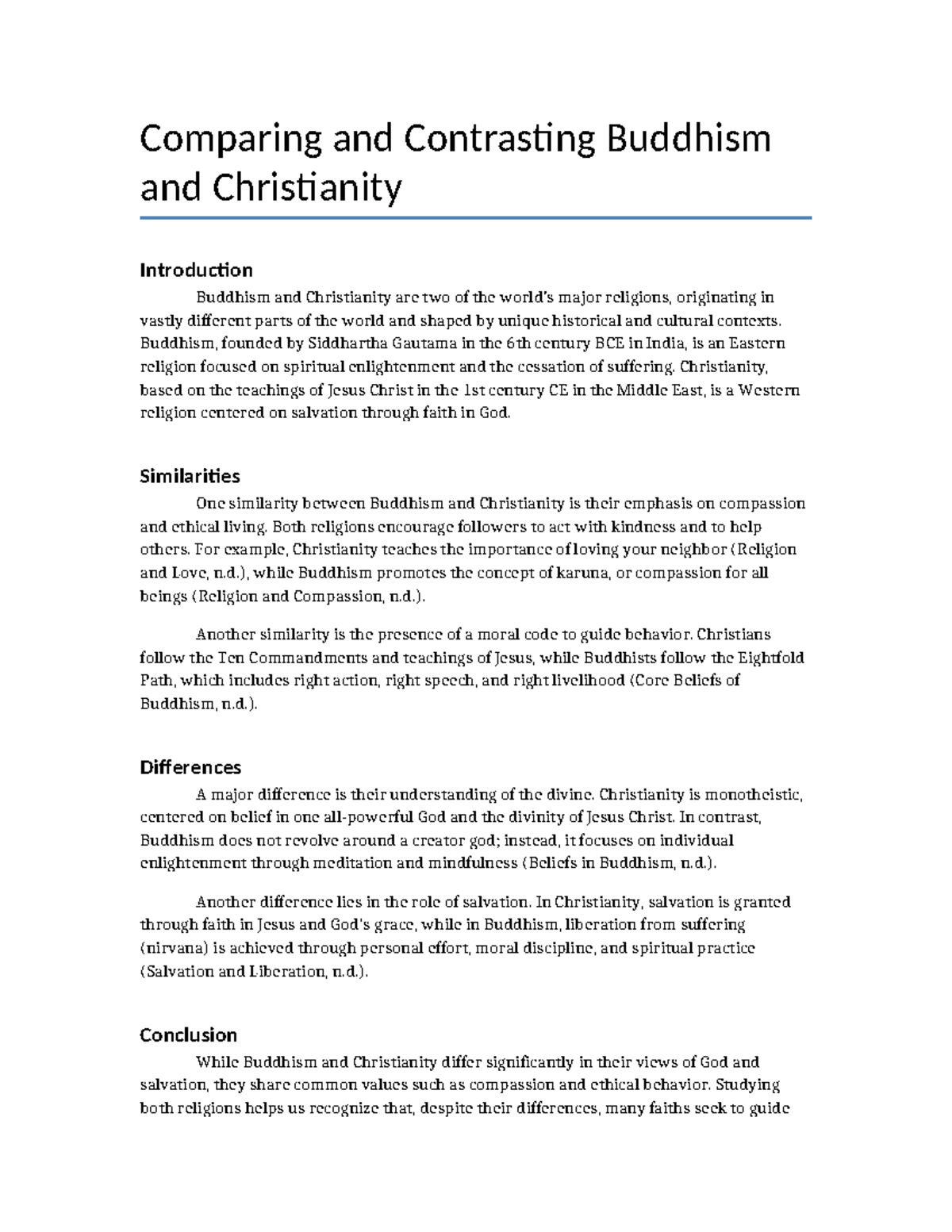 Comparing Buddhism and Christianity: Key Similarities and Differences ...