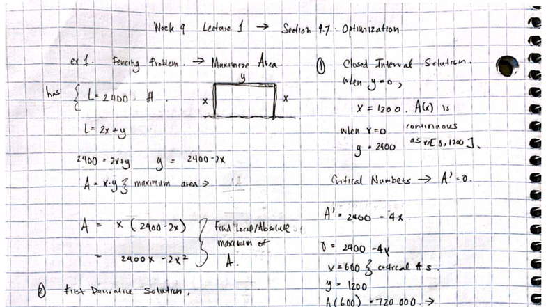 Wock 9 Lecture 1: Optimization Techniques & Fencing Problem - Studocu