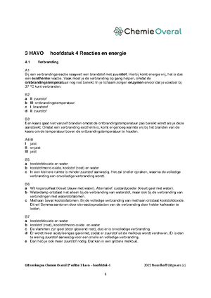 H1 nieuw antw - een antwoord model van een scheikunde opdrachten blad ...