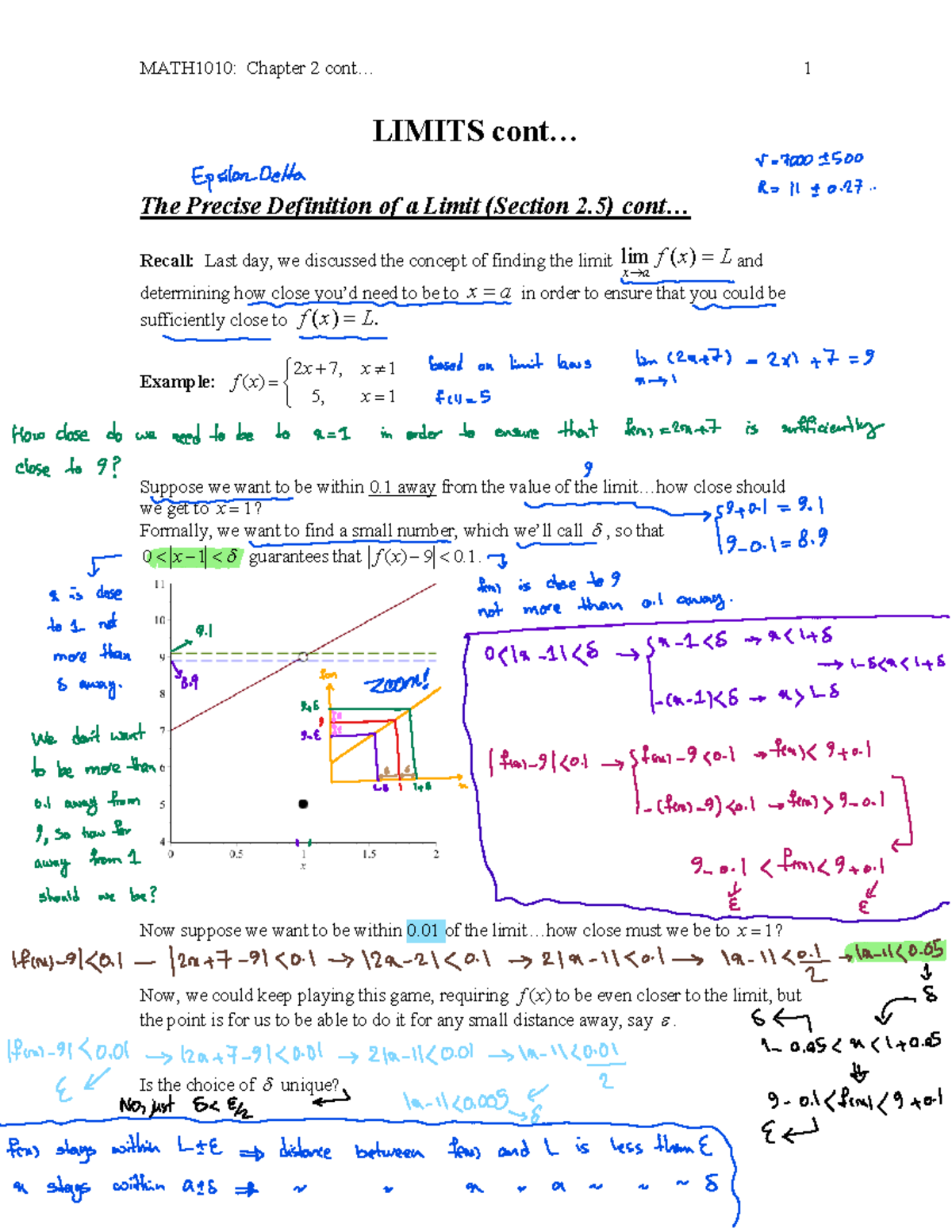Mod5 - Lecture on Limits and Continuity Concepts - Studocu