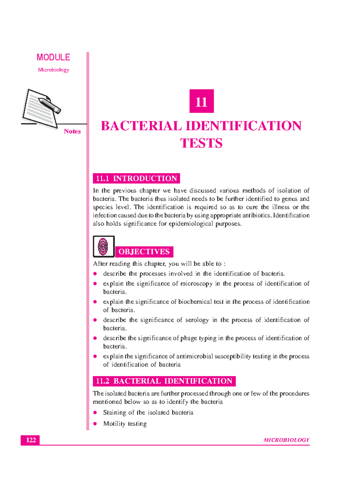 Lesson-11 - Summary - MODULE Bacterial Identification Tests ...