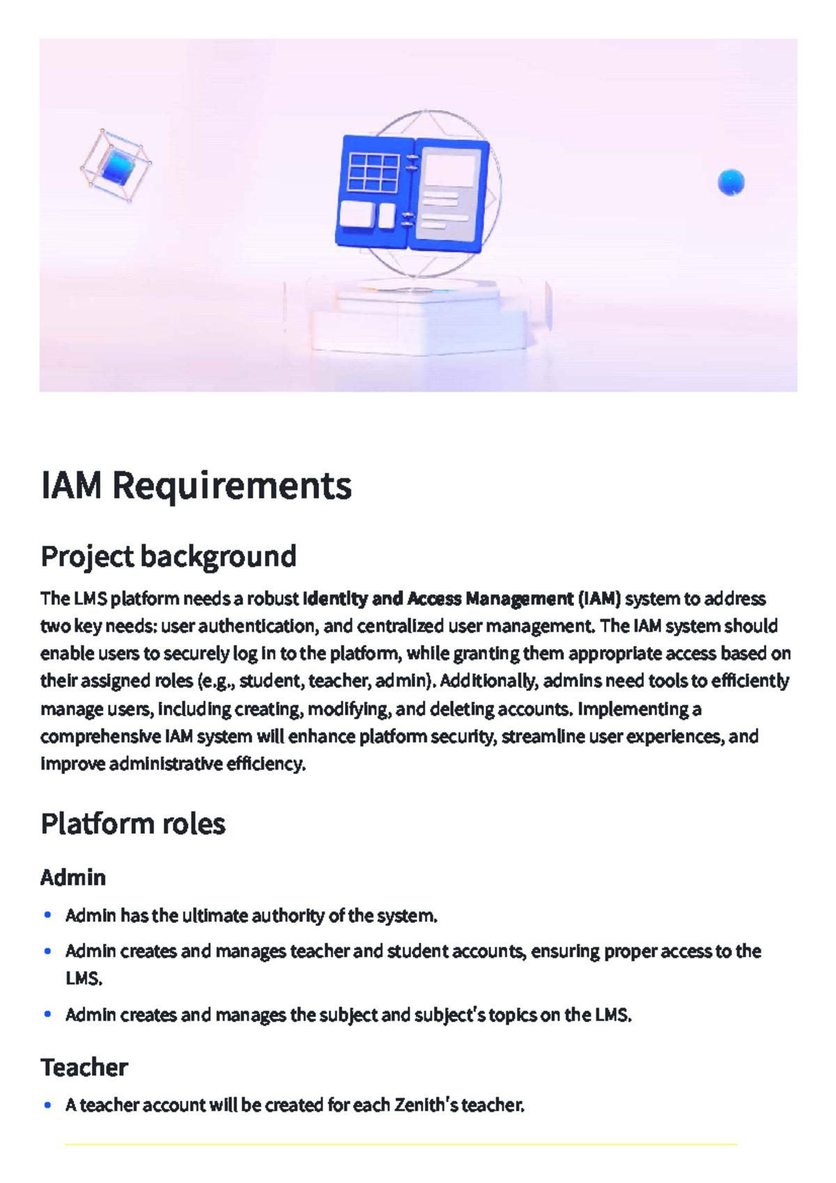 IAM Project: Requirements for Robust Identity and Access Management ...