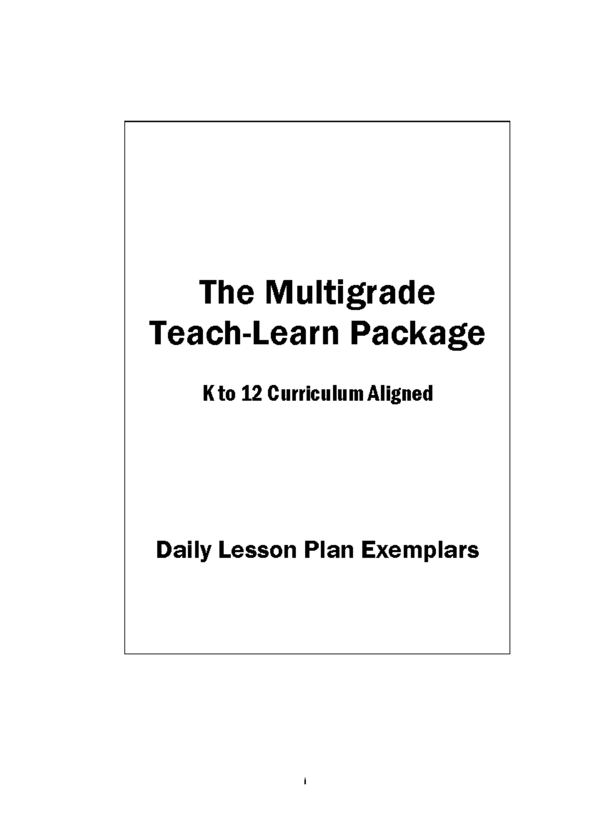 K to 12 Multigrade Daily Lesson Plan Exemplars for Teachers - Studocu