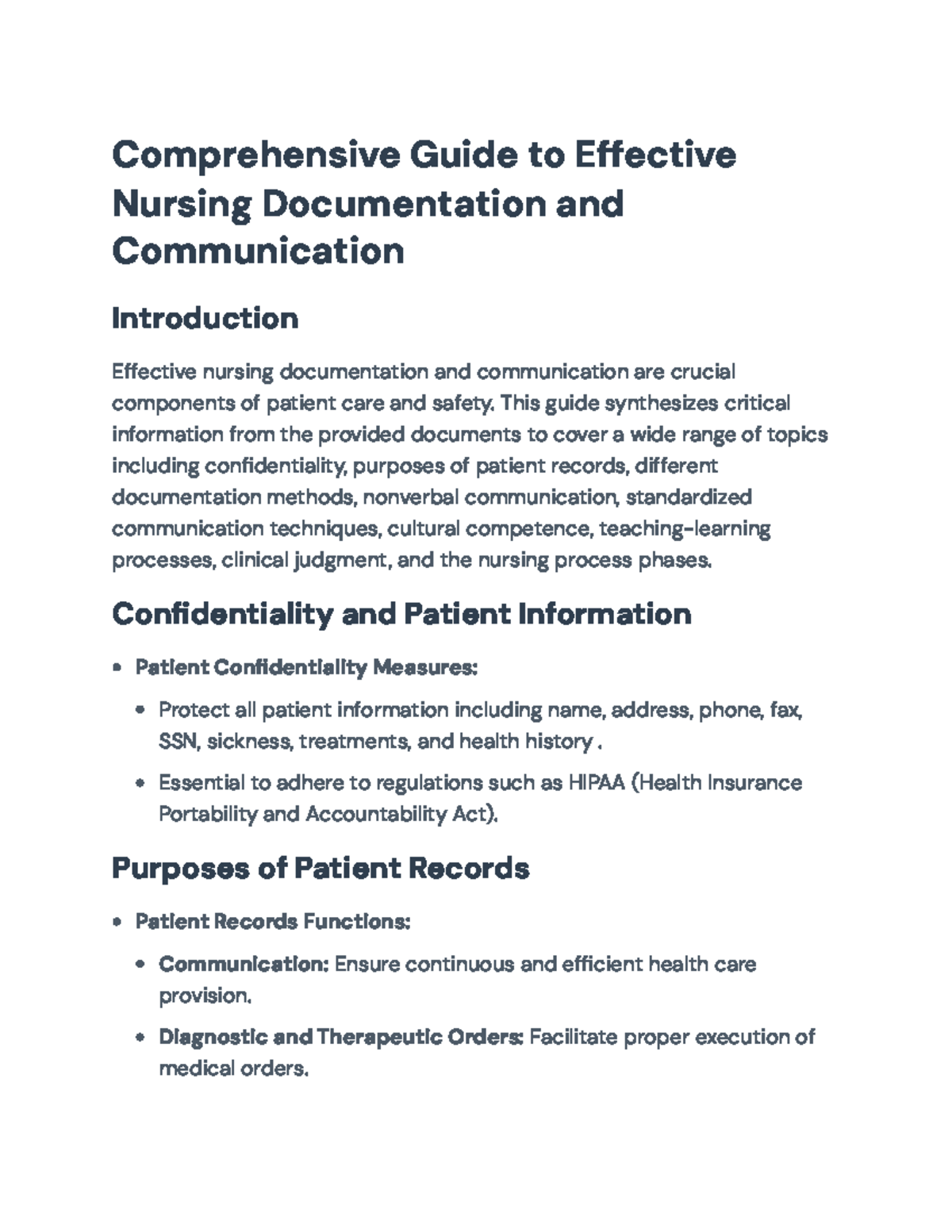 Effective Nursing Documentation & Communication Techniques: A Guide ...