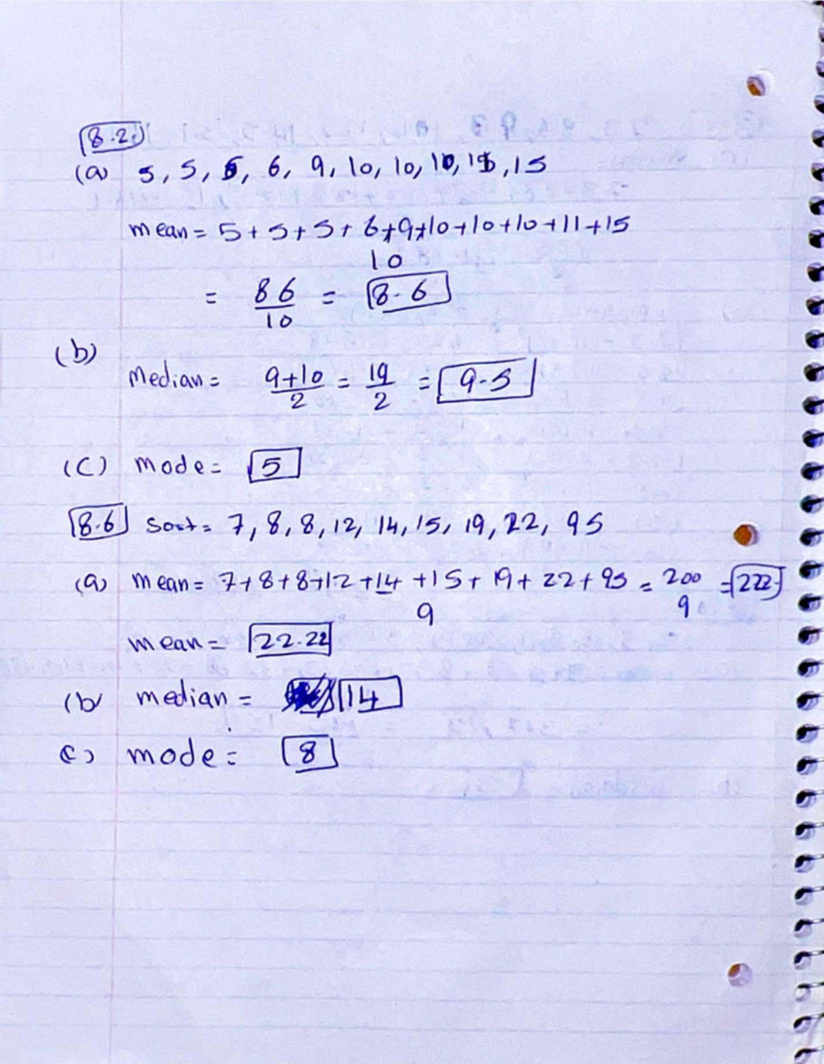 Homework Chapter 8 - Statistics & Probability Analysis (Course Code: 8. ...