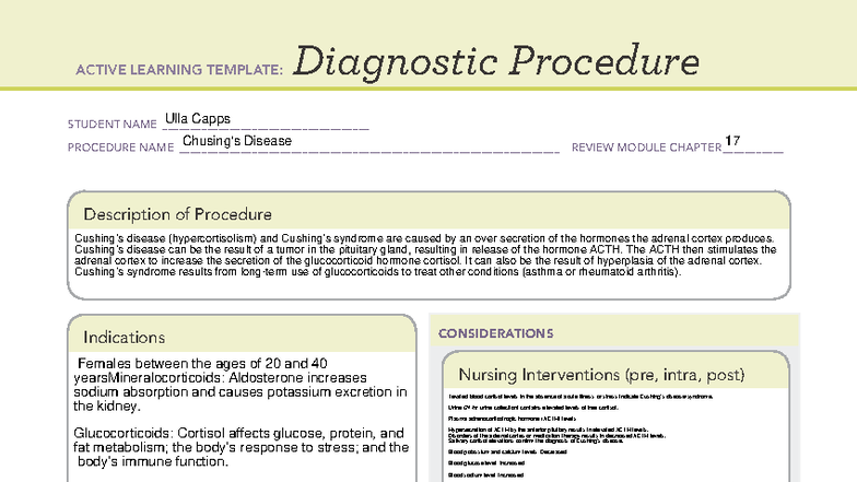 Active Learning Template Diagnostic Procedure Chusings - ACTIVE ...